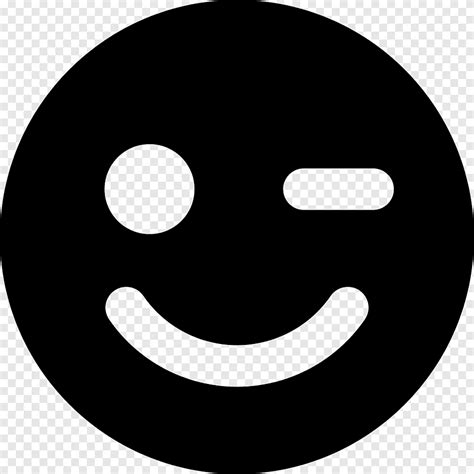 Wink Face Black And White