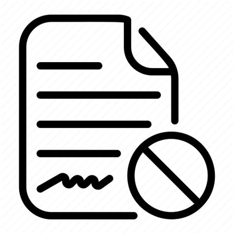 Termination Contract Job Document File Certificate Software Icon