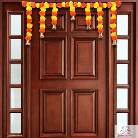 Indian Handcrafted Marigold Toran Door Hangings Decor Wedding Mehndi