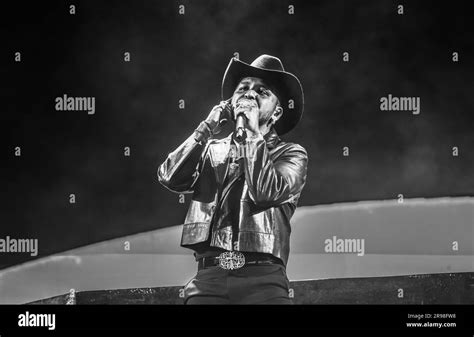 Christian Nodal During A Concert As Part Of The Foraji2 Tour At