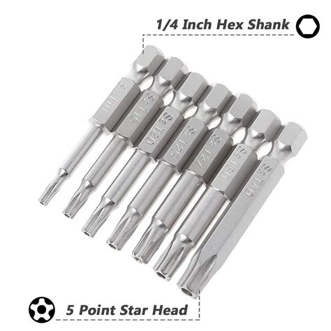 Mesee 5 Point Security Star Torx Screwdriver Bits Set