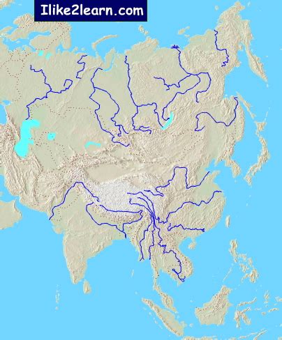 Asian Rivers Rivers Of Asia Ilike2learn Mapas Interactivos