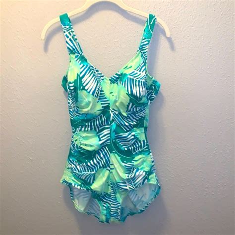 Rose Marie Reid Swim Rose Marie Reid Tropical Green One Piece