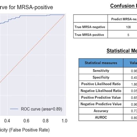 Roc Curve Confusion Matrix And Statistical Measures Of Performance