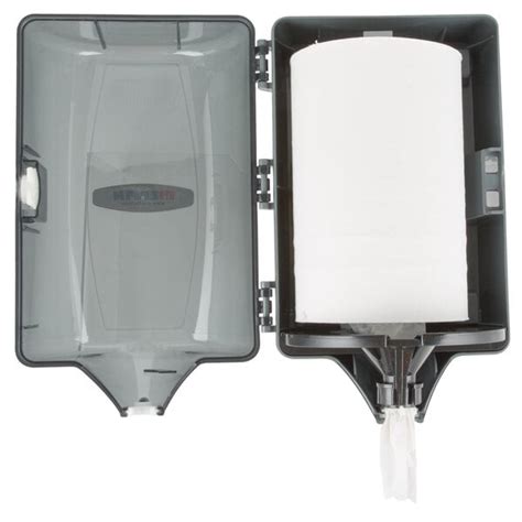 Merfin 51003 Smoke Grey Mini Center Pull Towel Dispenser