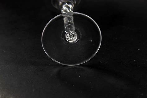 Orrefors Crystal Stemware Ann Pattern Twisted Stem White