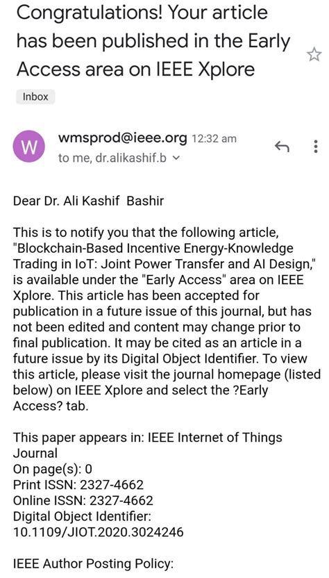 Yesterday Was A Lucky Day When I Have The News Of The Publication Of Two Of My Articles In The