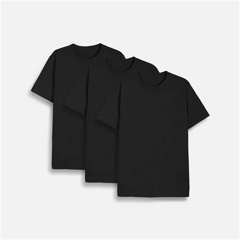Pack Of Black T Shirts Organic Cotton 3 Pack Rapanui