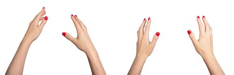 Premium Photo Both Two Hands Catching Holding And Touching Pov Isolated On White Background