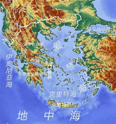 地图看世界；古希腊人建立的殖民地 谷歌卫星地图