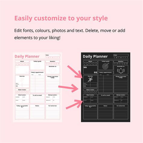 Adhd Workbook Template Canva Pink Adhd Worksheets For Coaching