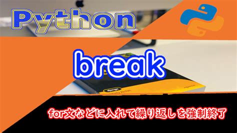 Python「break ~繰り返しの強制終了~」
