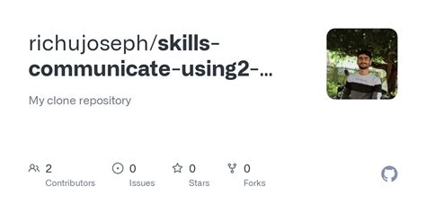 Github Richujosephskills Communicate Using2 Markdown My Clone Repository