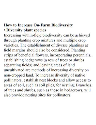 Biodiversity 99 Examples Format How To Describe Pdf