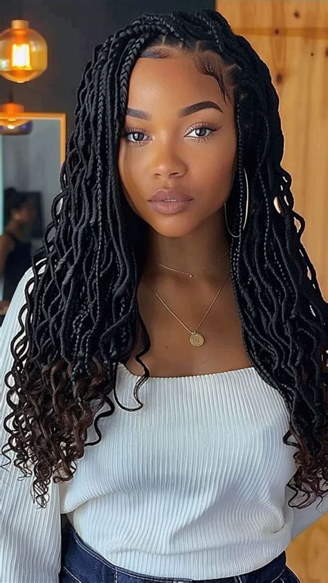 Trendsetters Choice 20 Box Braids Hairstyles With Curly Ends In 2024 Box Braids Hairstyles
