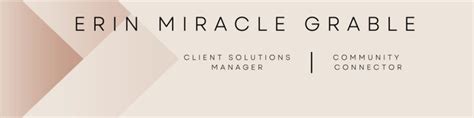 Erin Miracle Grable Client Solutions Manager Community Connector Linkedin