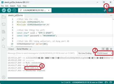 Webserver trên esp8266 cách tạo web điều khiển thiết bị