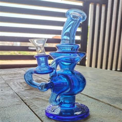 Plain Polished Blue Glass Bongs Standard At Best Price In Agra Id