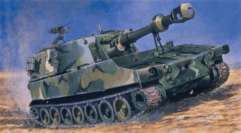 Italeri 135 235 M109 G Self Propelled Gun Military Kit
