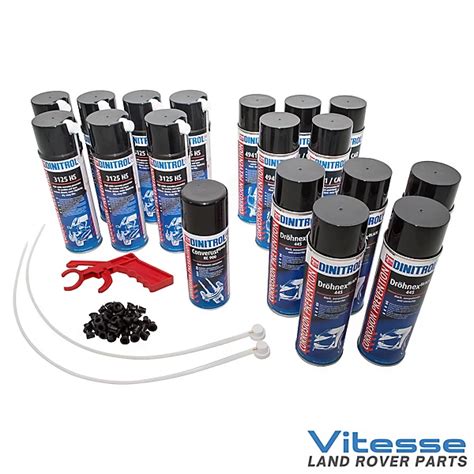 Dinitrol Rust Proofing Spray Kit Cavity Wax Black Stone Chip Underbody Wax