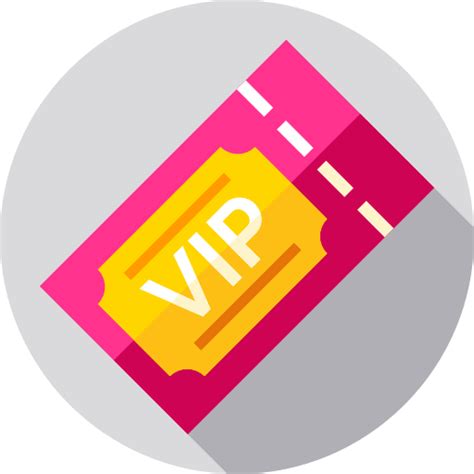 Vip Pass Flat Circular Flat Icon Vip Pass Flat Circular Flat Icon