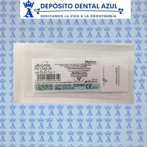 Sutura Nylon 5 0 12mm Atramat Pz