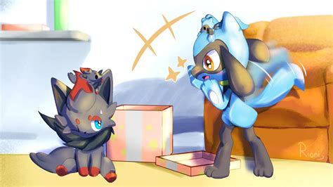 Pokemon Riolu And Zorua