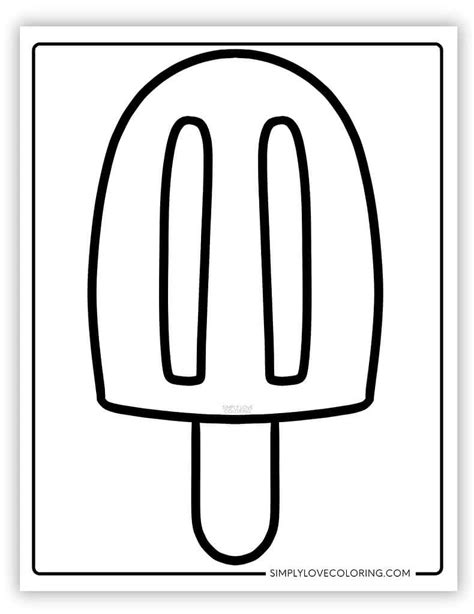 Popsicle Coloring Pages Free Printable [2025]