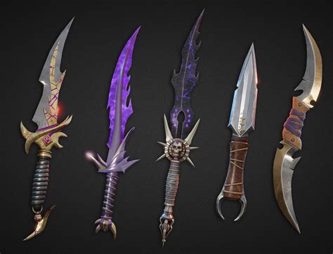 Artstation Fantasy Dagger Collection Hiepvu Resources