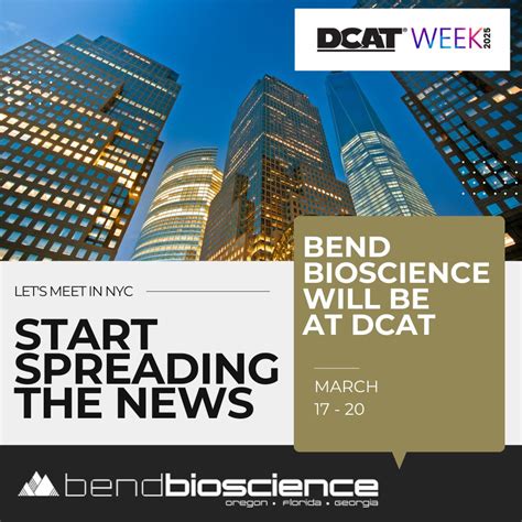 Dcatweek Dcat2025 Cdmo Drugdevelopment Bendbioscience