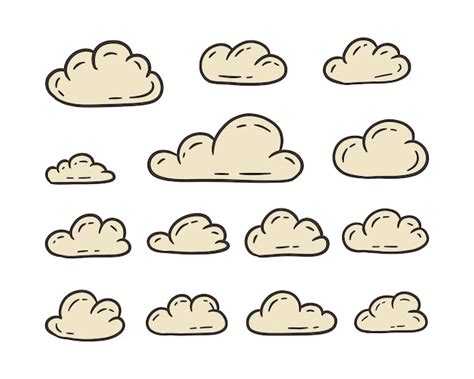 Premium Vector A Collection Of Different Clouds With A Quote From The