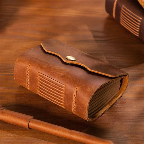 Small Leather Notepad Personalized Mini Leather Notebook Daily