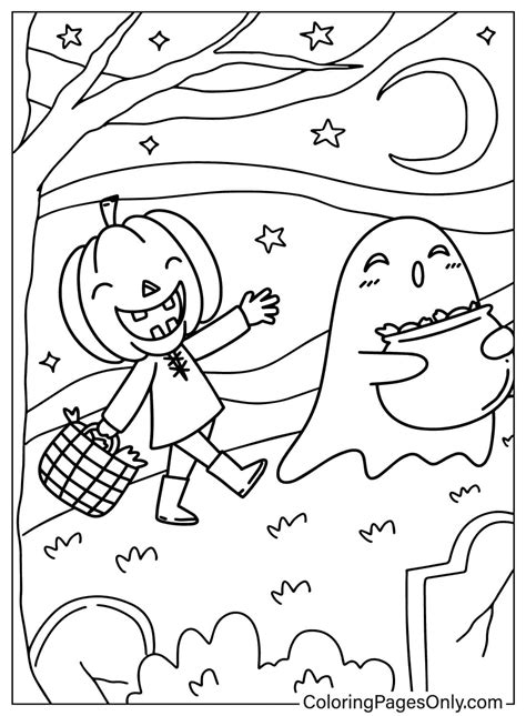 50 Cute Halloween Coloring Pages Free Printable Pdf And Online Coloring