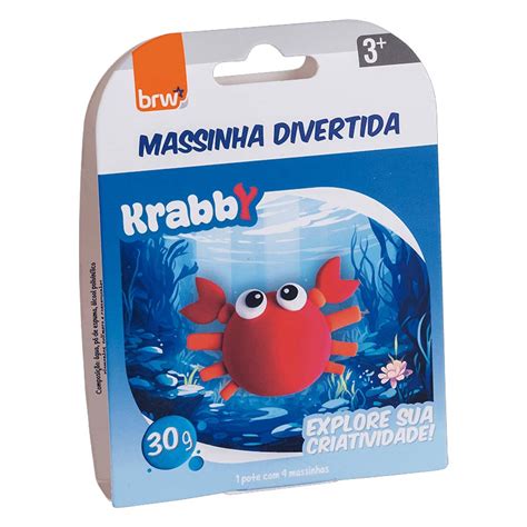 Massa De Modelar Brw Massinha Divertida Krabby Papelaria Colmeia