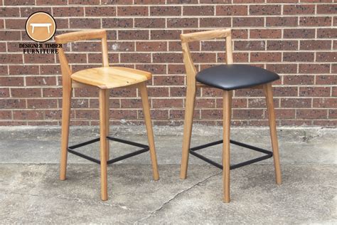 Inverloch Messmate Bar Stool Timber Or Upholstered Seat