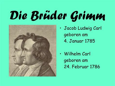Ppt Die Brüder Grimm Powerpoint Presentation Free Download Id6870767