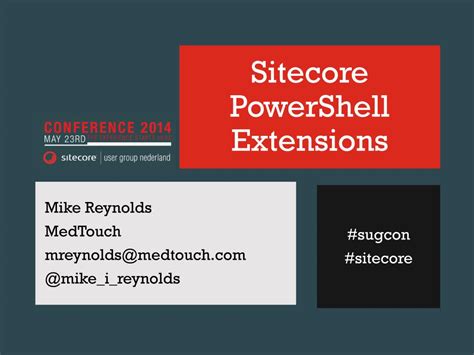 Ppt Sitecore Powershell Extensions Powerpoint Presentation Free