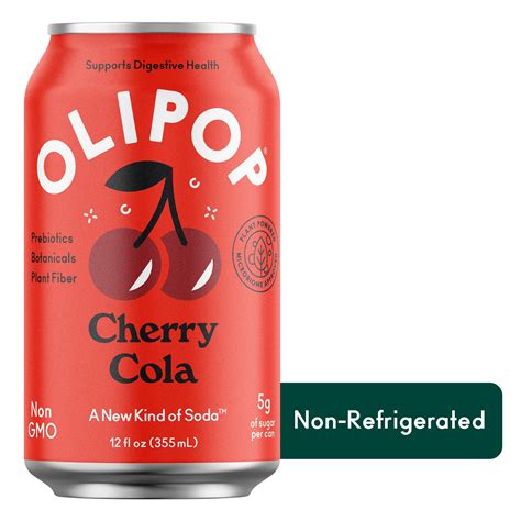 Olipop Prebiotic Soda Cherry Cola 12 Fl Oz Pantry Packs