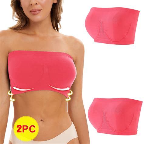Kiplyki Womens Sports Bra Stretch Strapless Brasummer Bandeau Braplus