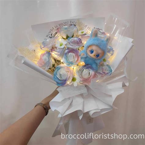 12pcs Soap Rose With Labubu Graduation Flower Cheras Selangor Kl