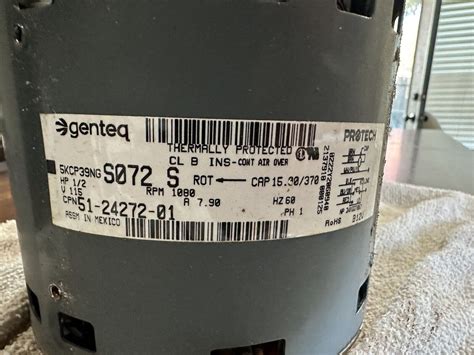 Genteq 5kcp39pg S072 S Motor Ebay