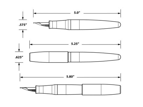 Standard Pen Dimensions At Elaine Boehme Blog