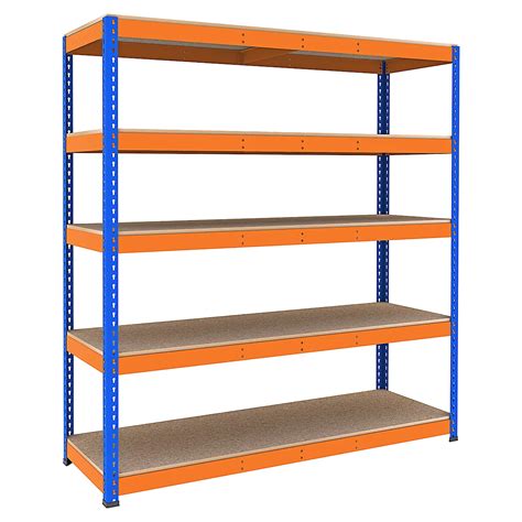 Big400 Racking 1980h X 1220w X 915d Mm 5 Levels 375kg Udl Blue And Orange