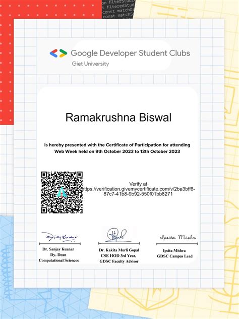 Ramakrushna Biswal On Linkedin Webweek Gdscgietu Webtech Webdevelopmentskills