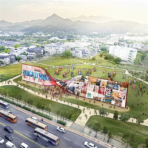 Photos Reveal Heatherwicks Humanise Wall Under Construction In Seoul