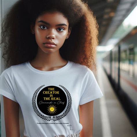 The Creator Is The Real Commander In Chief Heavy Cotton Tee For Women