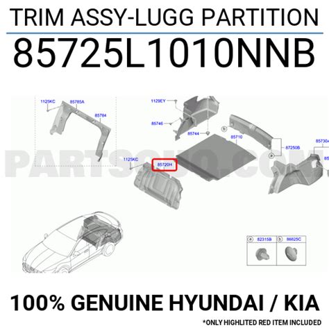 Trim Assy Lugg Partition 85725l1010nnb Hyundai Kia Parts Partsouq
