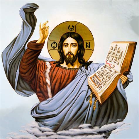 Orthodox Icon Of Jesus Christ Lord Almighty Editorial Photo Image Of