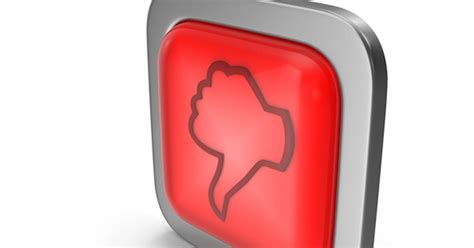 Red Square Dislike Button Icon 3d Incl Square And Dislike Envato Elements