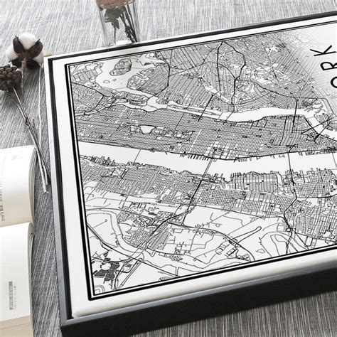 Cebu City Map Nordic Living Room Decoration Canvas Vicedeal